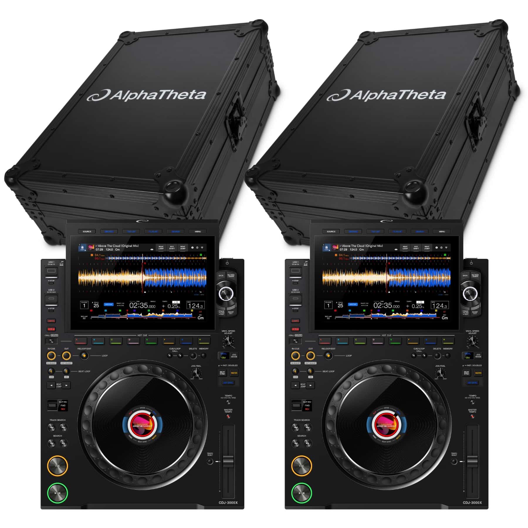 AlphaTheta CDJ-3000X & FLT-3000X Pair Bundle