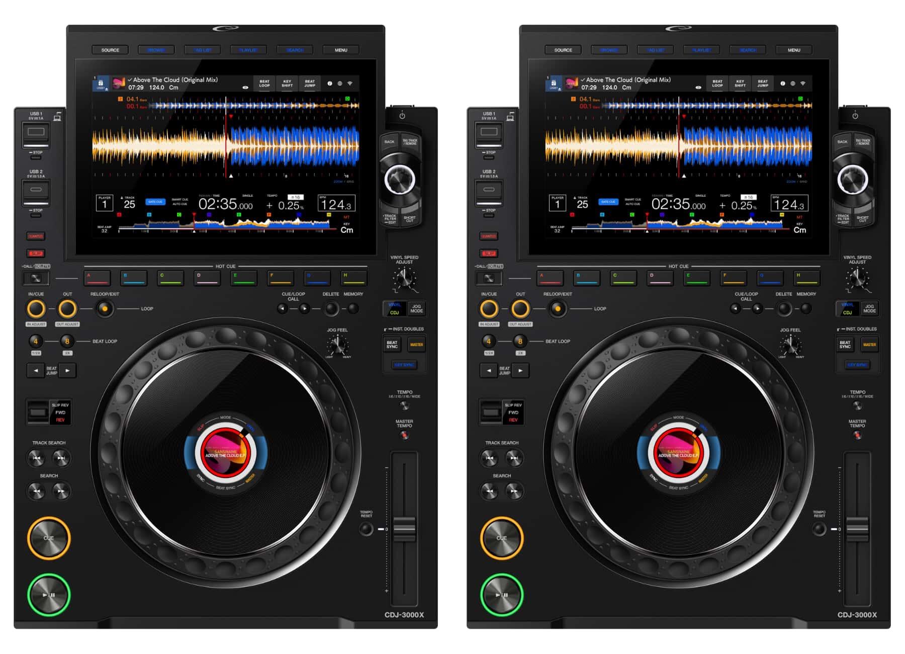 AlphaTheta CDJ-3000X Next-Generation Professional DJ Multi Player - Pair