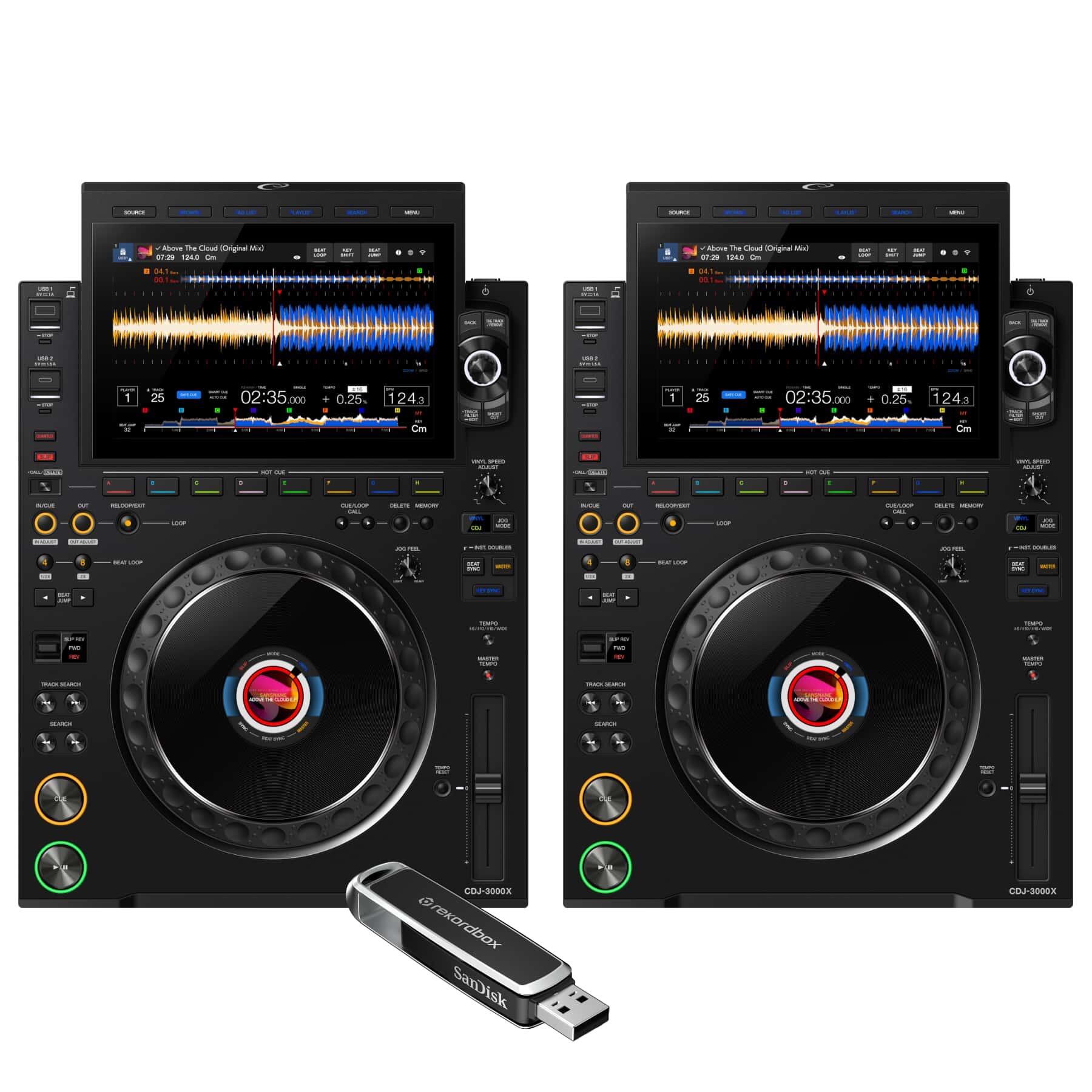 AlphaTheta CDJ-3000X Next-Generation Professional DJ Multi Players with ...