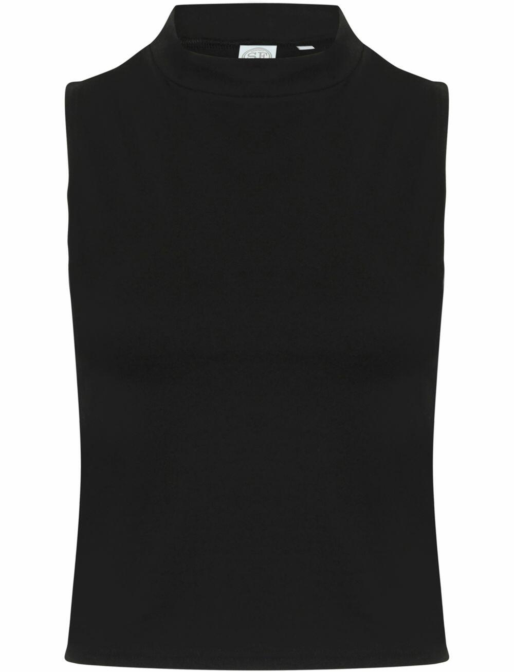 Skinnifit Women's High Neck Crop Vest - Stylish & Comfortable Fit