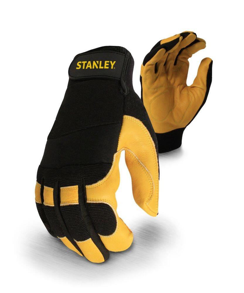 Stanley Workwear Performance Leather Hybrid Gloves for Durability