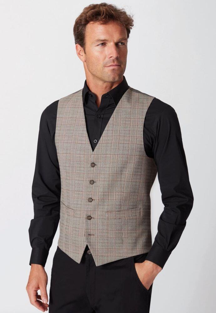 Brook Taverner Emilio Check Waistcoat - Stylish Men's Fashion