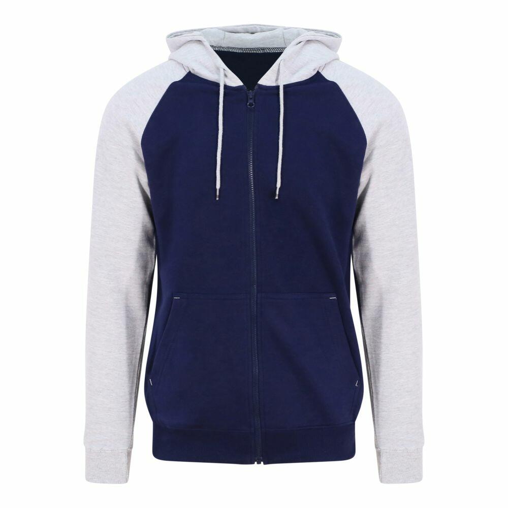 AWDis Just Hoods Baseball Zoodie - Stylish & Comfortable Hooded Wear