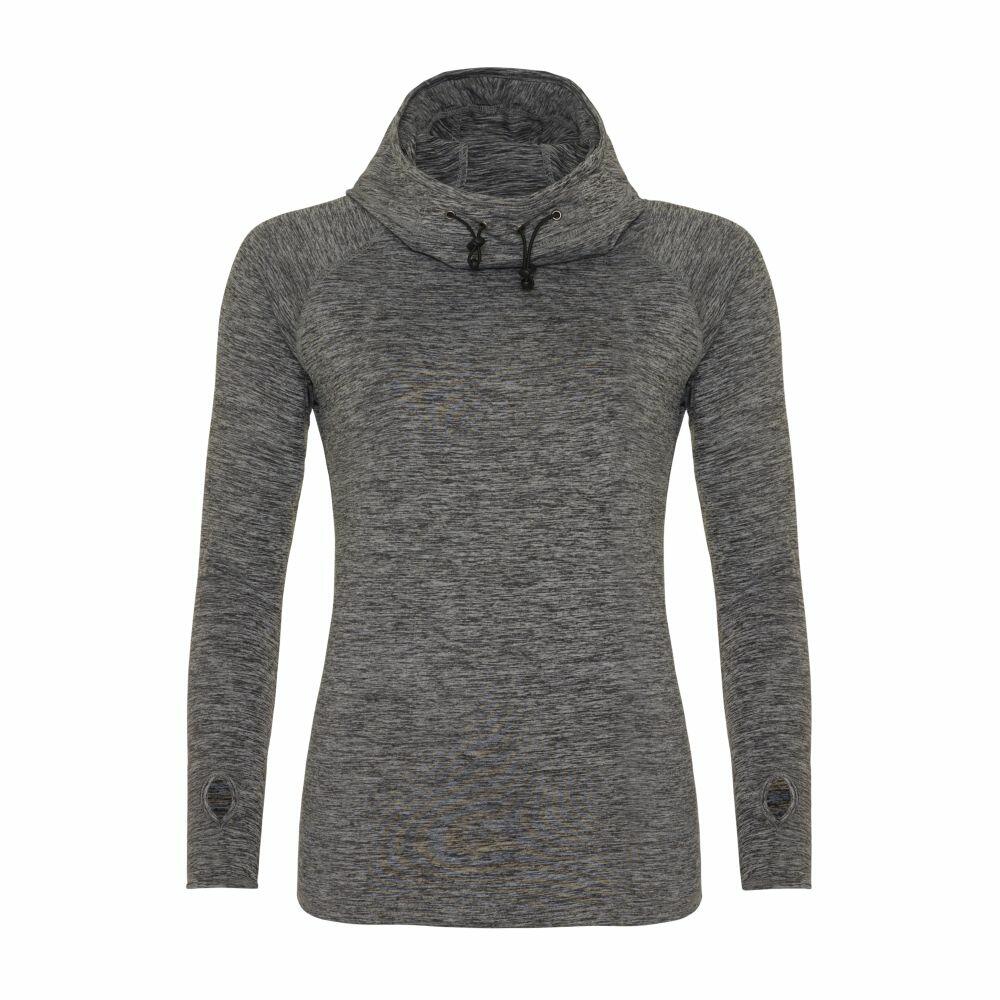 AWDis Just Cool Women's Cowl Neck Long Sleeve T-Shirt - Stylish Top