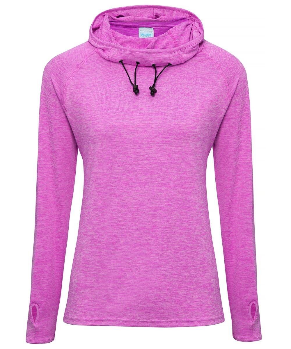 AWDis Just Cool Women's Cowl Neck Long Sleeve T-Shirt - Stylish Top