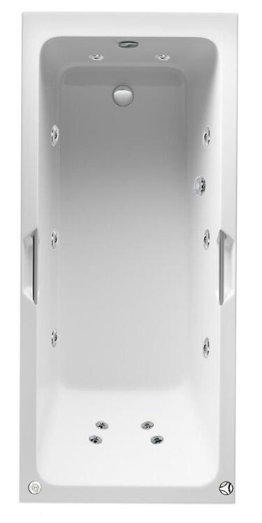 Beaufort Portland 12 Jet Twin Grip 1700 x 750 mm Single Ended Whirlpool ...