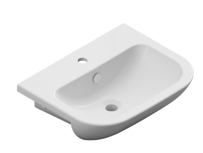 Vito 600 Standard Semi-recess Ceramic Basin