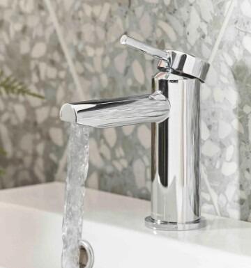 The Storm-Nova mini basin mixer with a click waste - Brushed Brass ...