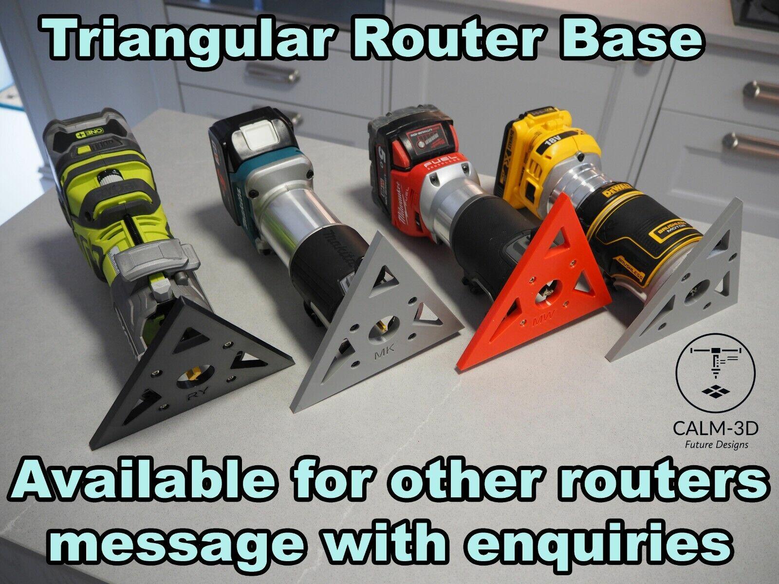 Bosch 18V8 Compatible Triangular Trim Router Base – INC P&P