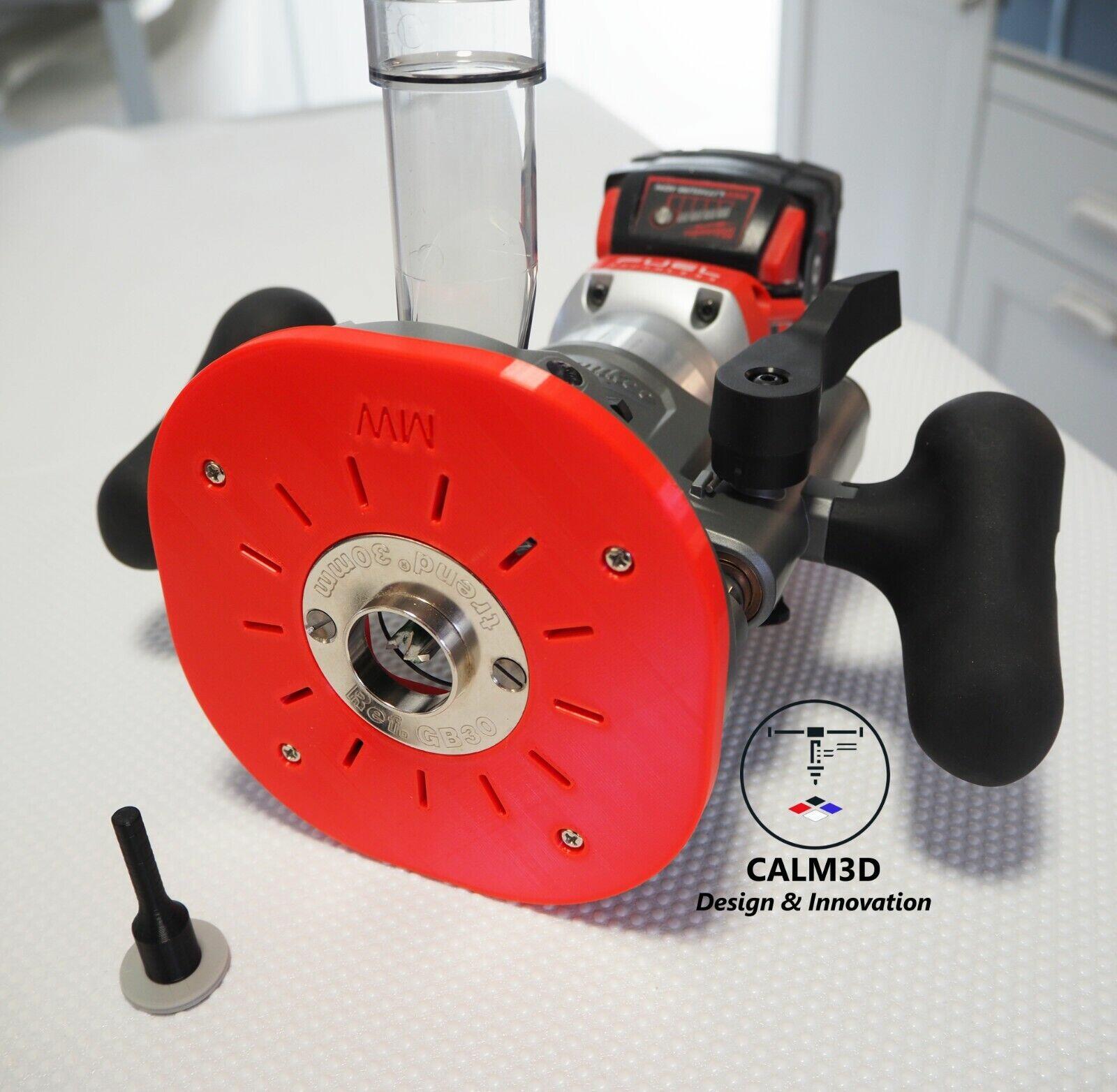 Milwaukee M18 Compatible Plunge Router Bases - Dual Set - inc Screws ...