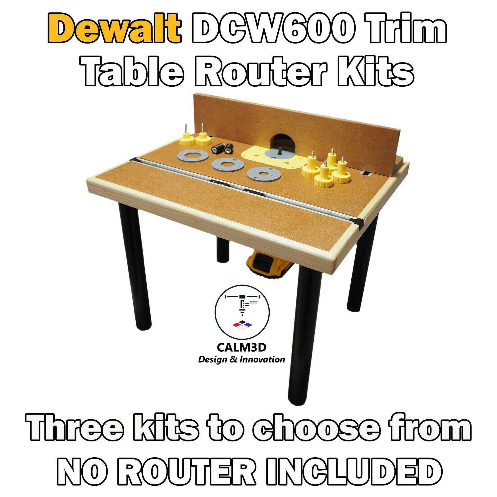 Dewalt DCW600 Trim Router Table Kits