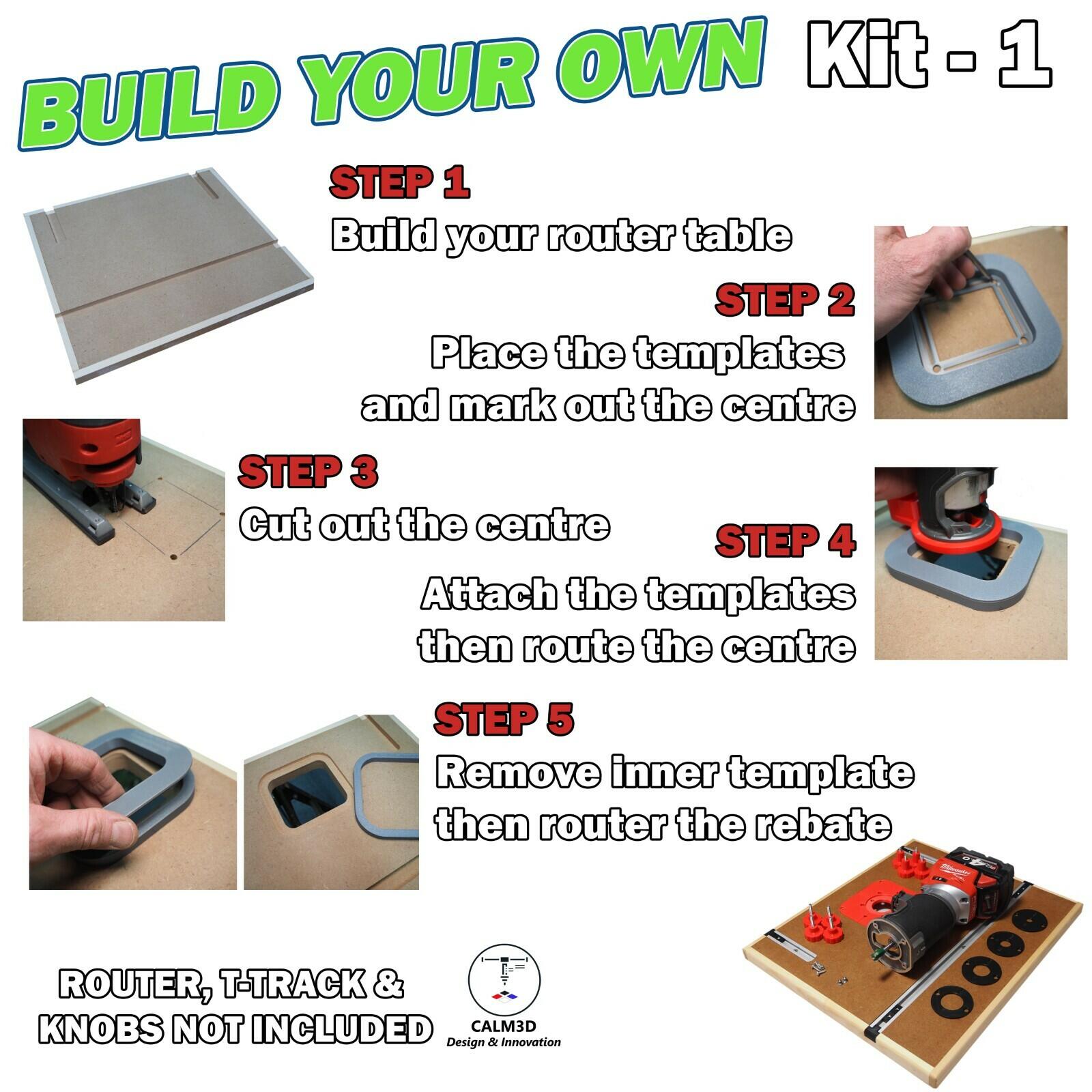 Milwaukee M18 FTR Trim Table Router Kits