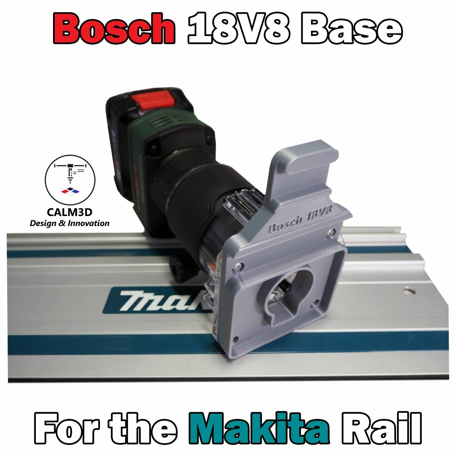 Bosch 18V8 Compatible Trim Router Base for use on Makita Guide Rail ...