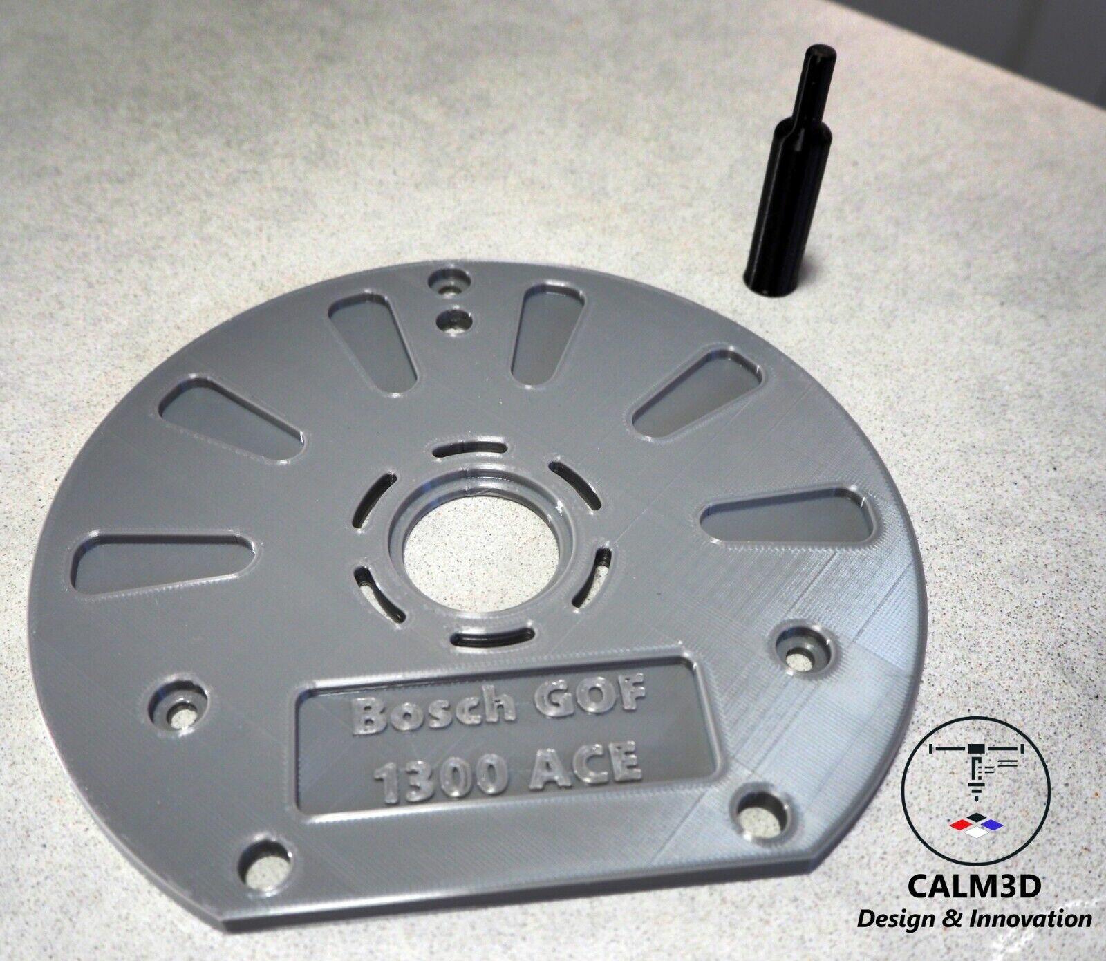 Bosch GOF 1300 Compatible Plunge Router Base for Brass Guide Bushes ...