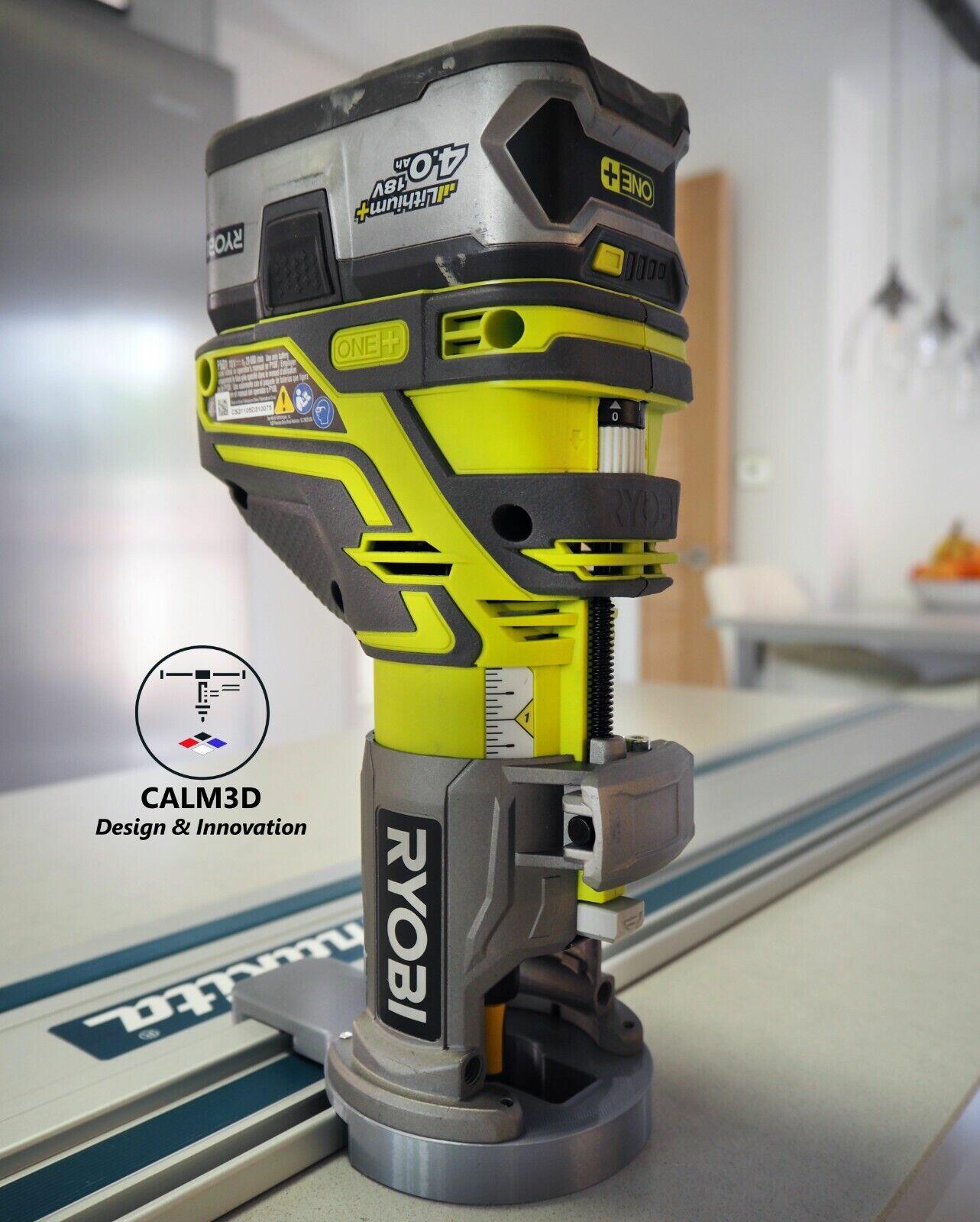Ryobi R18TR-0 Compatible Trim Router Base for use on Makita Guide Rail ...