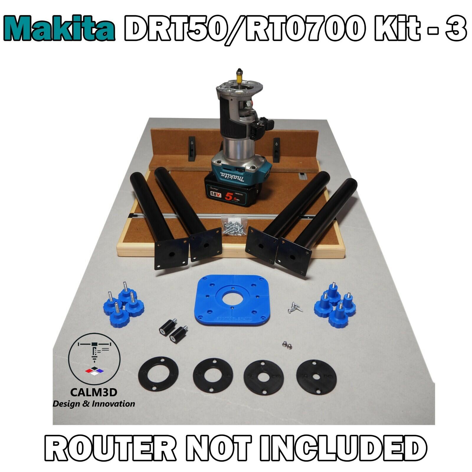 Makita DRT50 & RT0700 Trim Table Router Kits