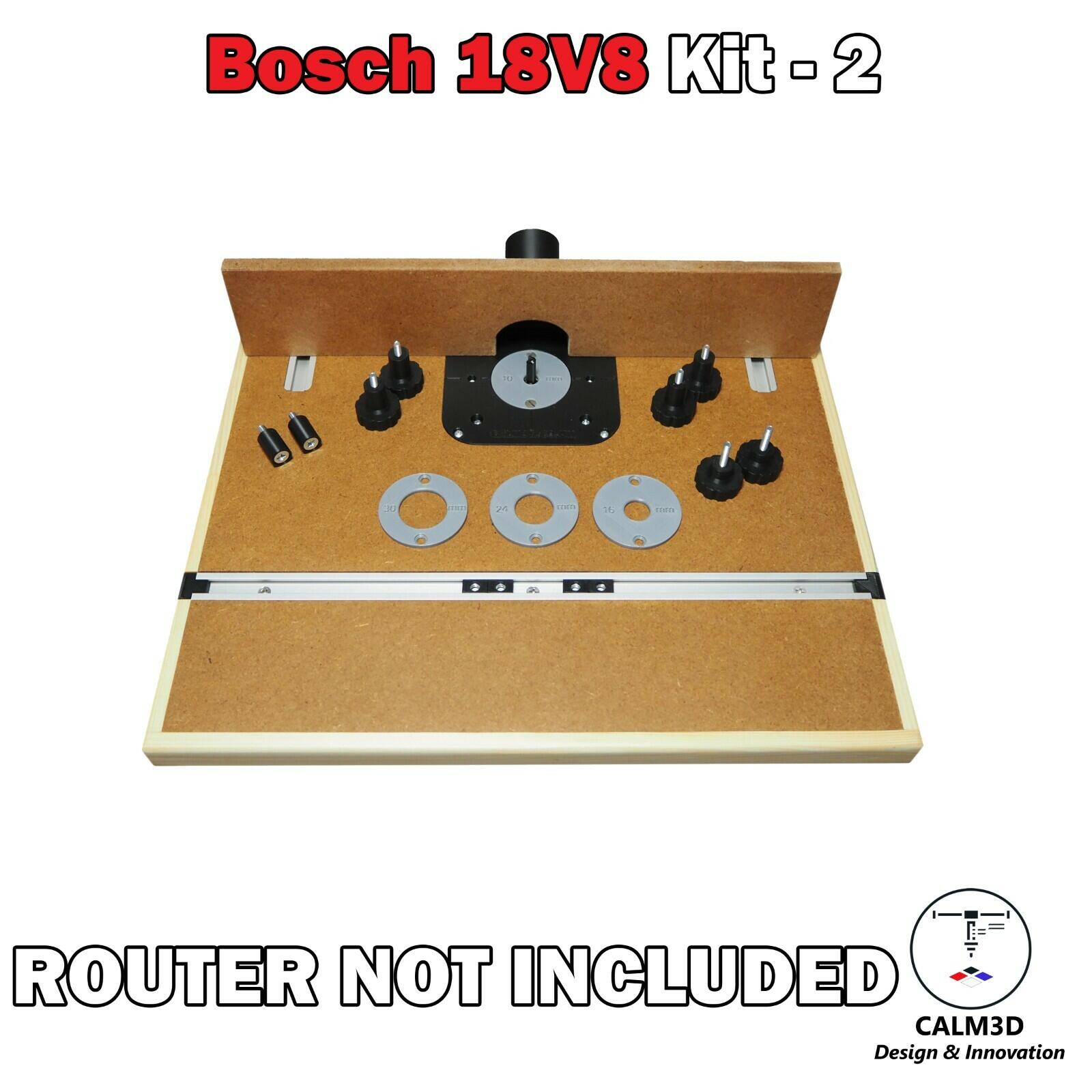 Bosch 18V8 Trim Table Router Kits