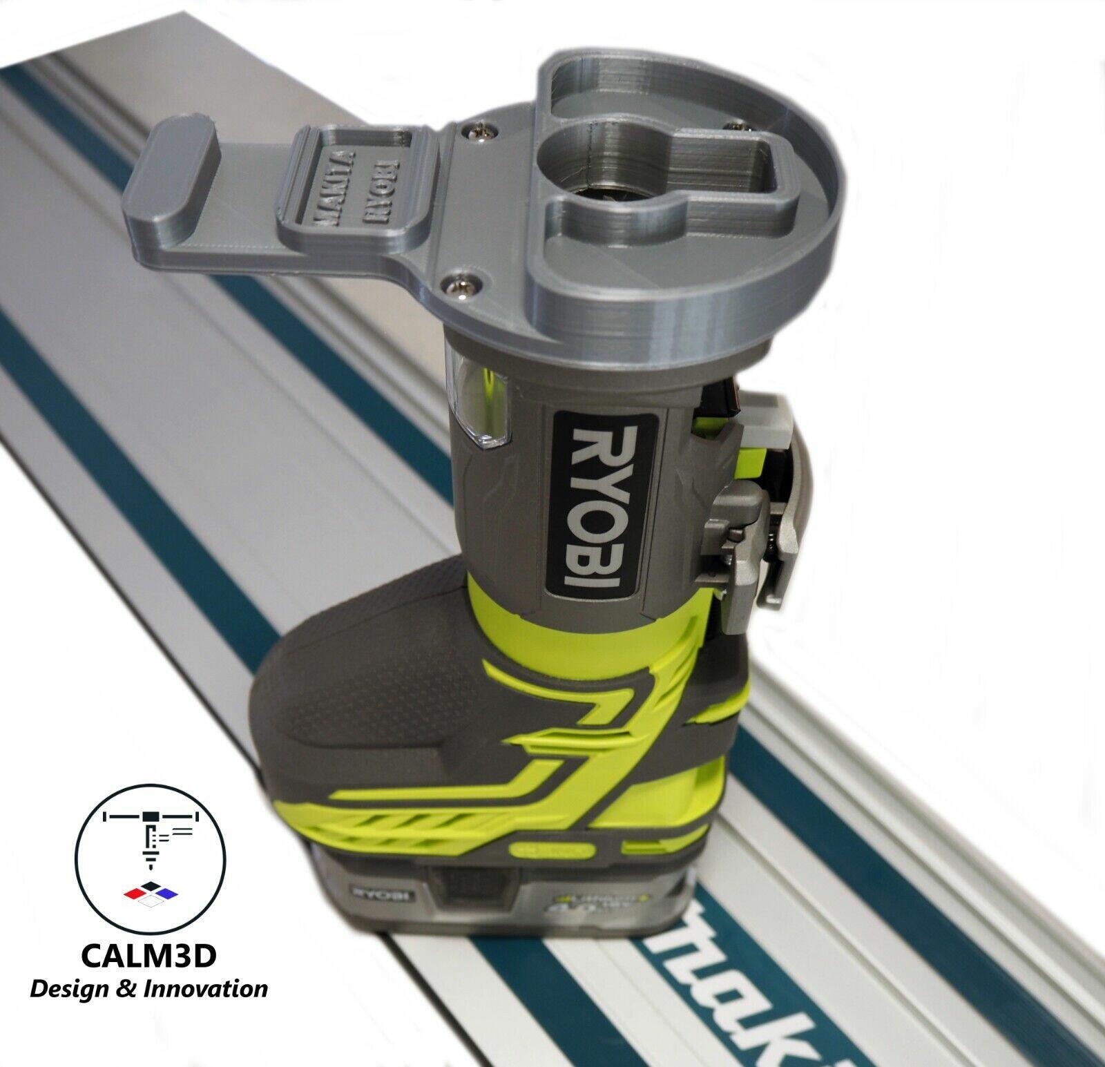 Ryobi R18TR-0 Compatible Trim Router Base for use on Makita Guide Rail ...