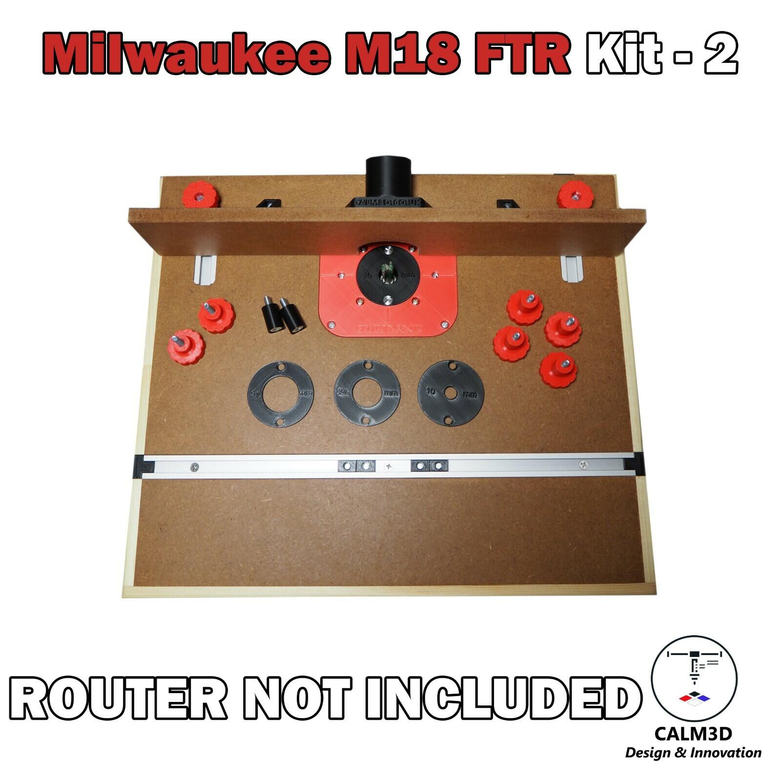 Milwaukee M18 FTR Trim Table Router Kits