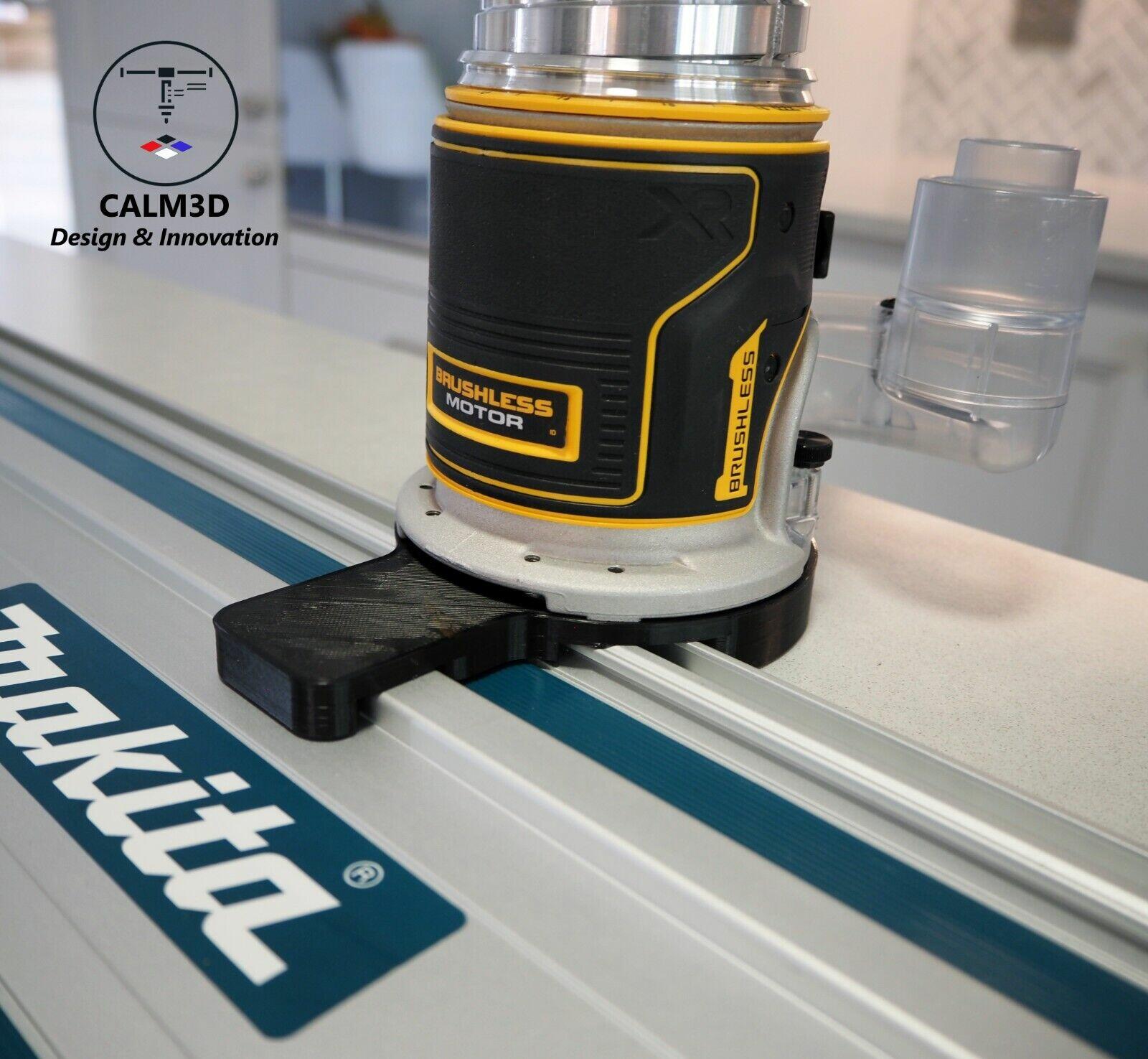 Dewalt DCW600 Compatible Trim Router Base for use on Makita Guide Rail ...