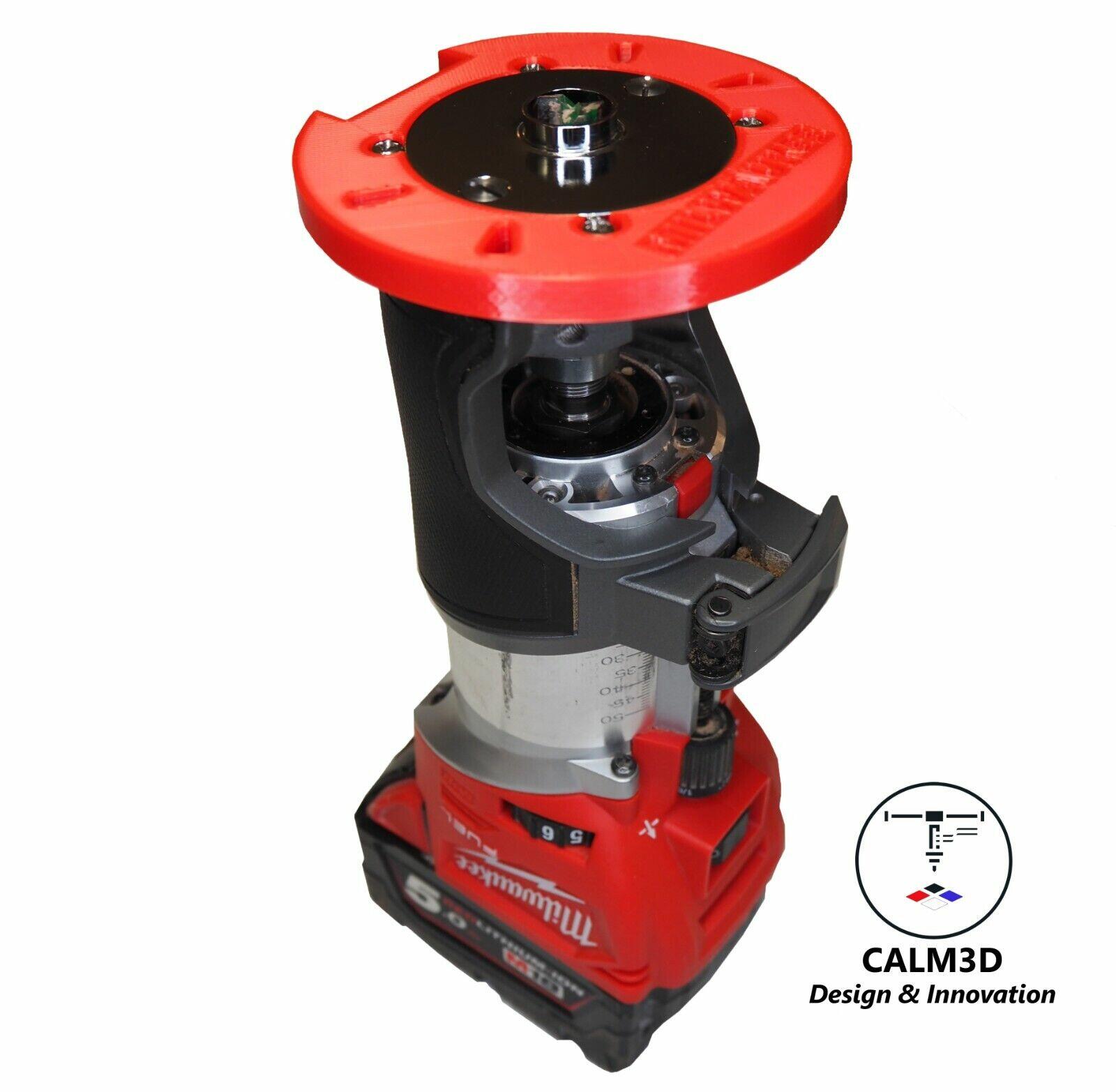 Milwaukee M18 Compatible Plunge Router Bases - Dual Set - inc Screws ...