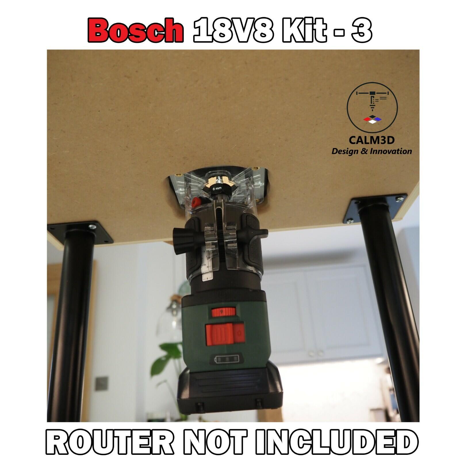 Bosch 18V8 Trim Table Router Kits