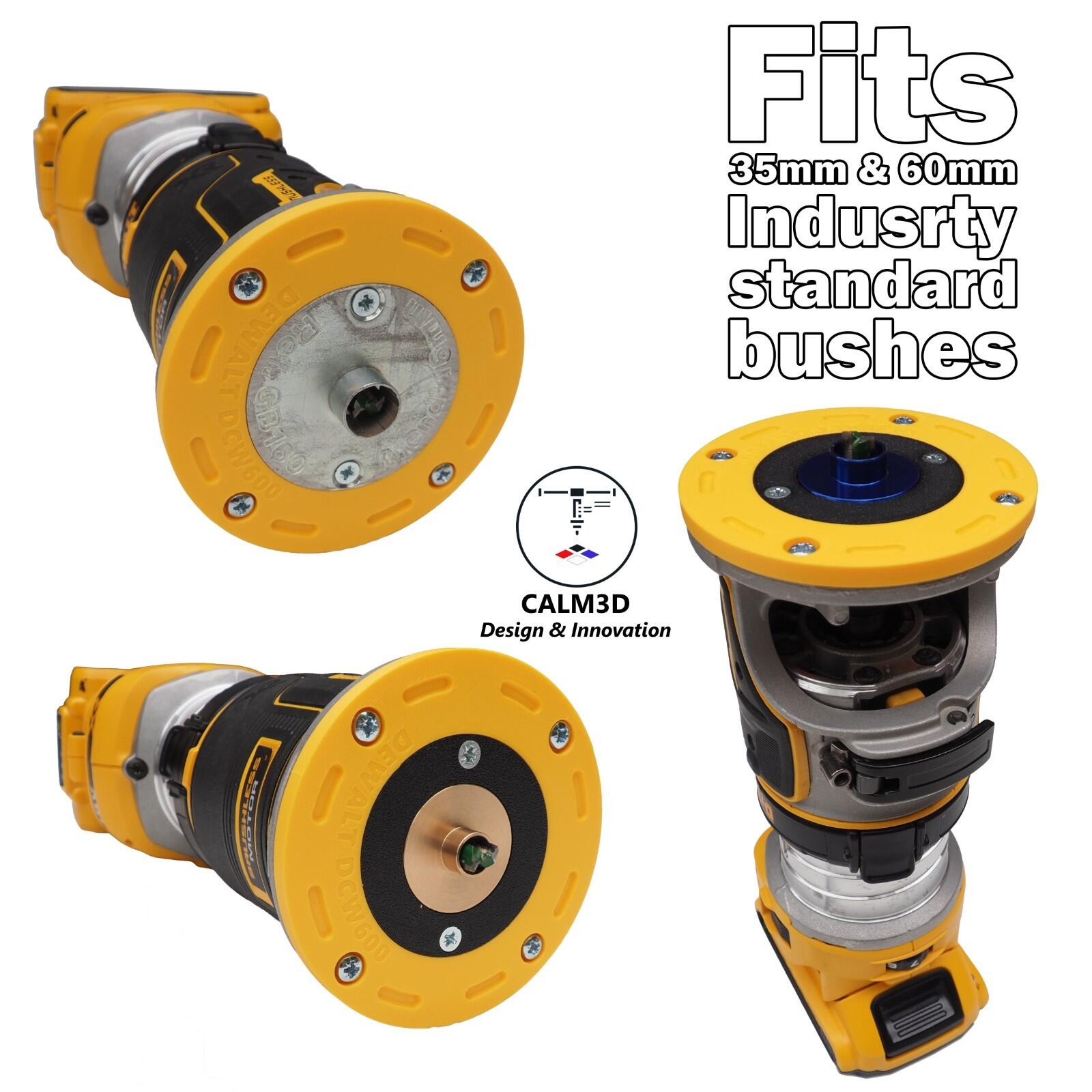 Dewalt DCW600 DCW604 DNP612 D26200 dual set router sub-bases + screws ...