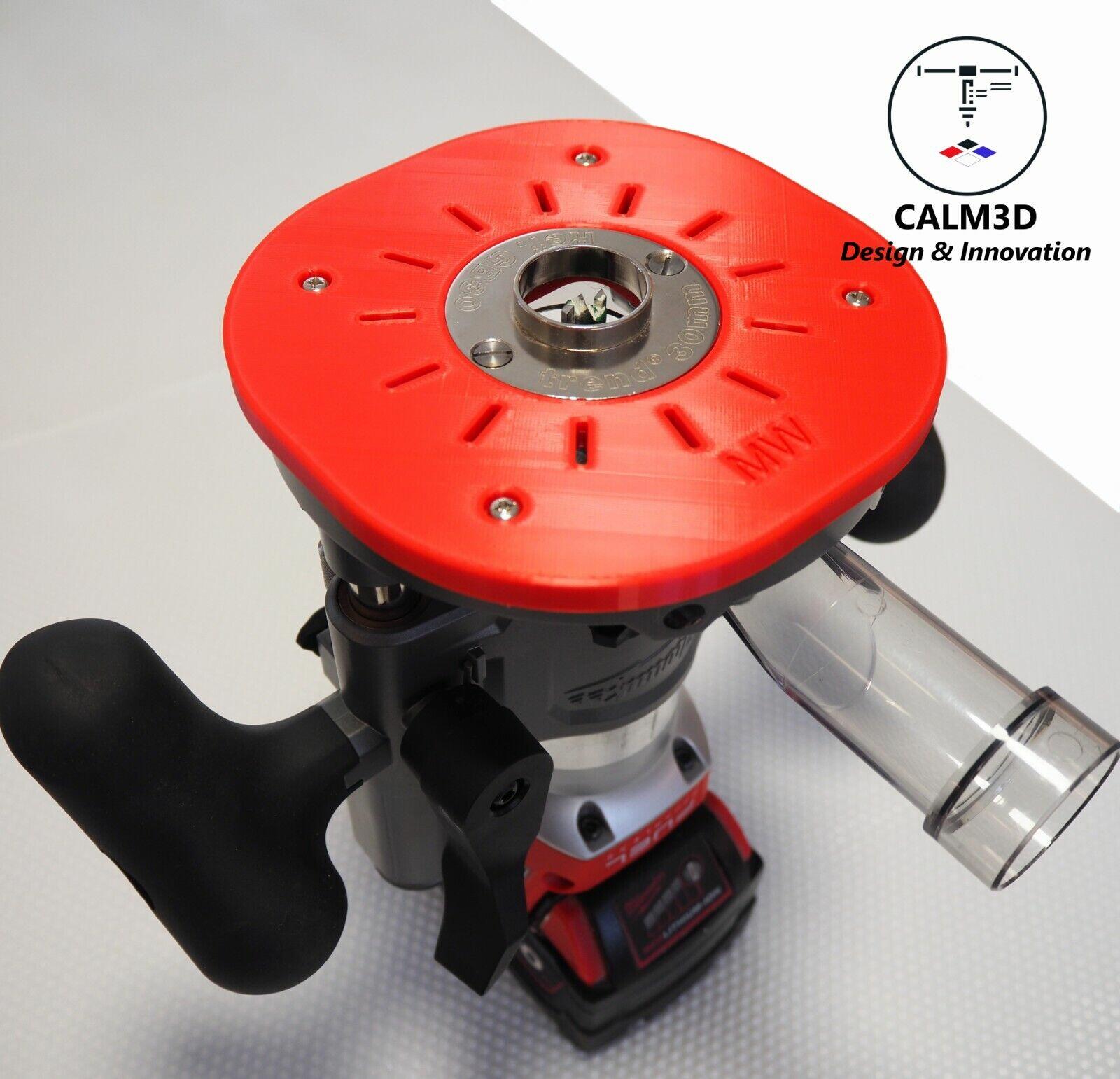 Milwaukee M18 Compatible Plunge Router Bases - Dual Set - inc Screws ...