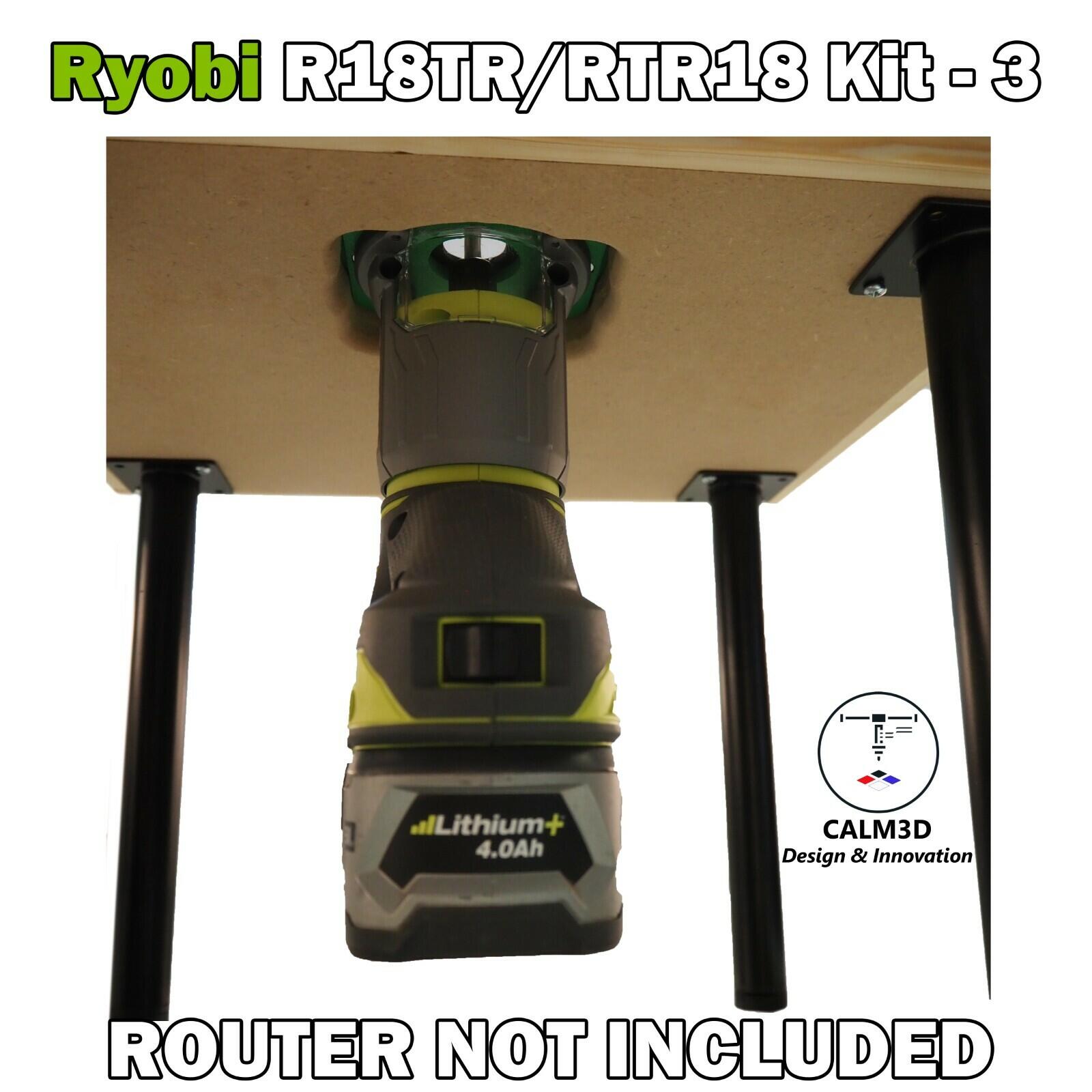Ryobi R18TR & RTR18 Trim r Table Router Kits