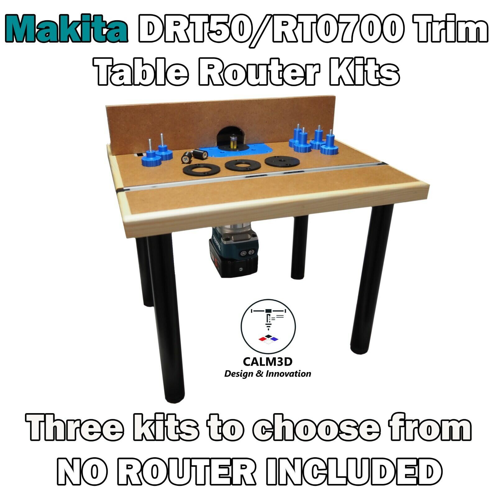 Makita DRT50 & RT0700 Trim Table Router Kits