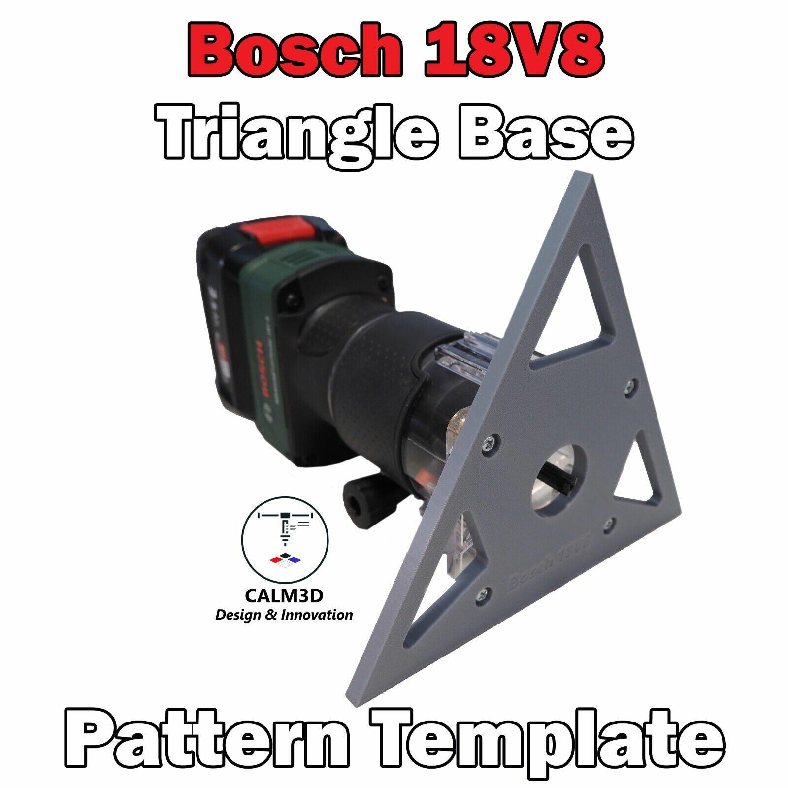 Bosch 18V8 Compatible Triangular Trim Router Base – INC P&P