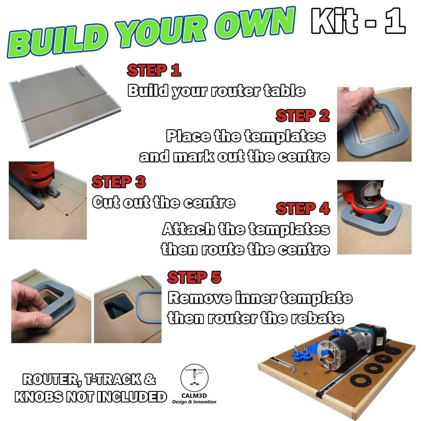Makita DRT50 & RT0700 Trim Table Router Kits