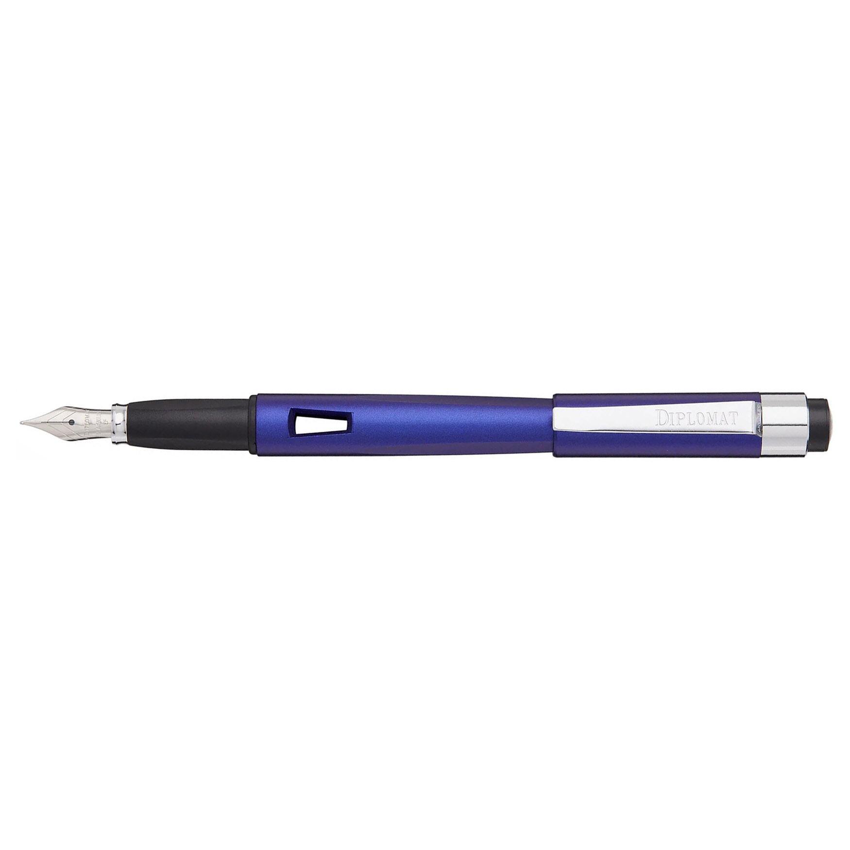 Diplomat Magnum Indigo Blue Fountain Pen - SeriouslyPens.co.uk