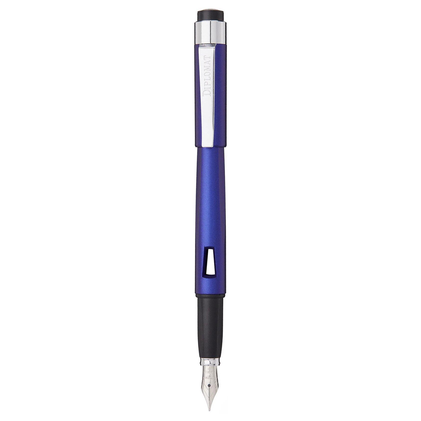Diplomat Magnum Indigo Blue Fountain Pen - SeriouslyPens.co.uk