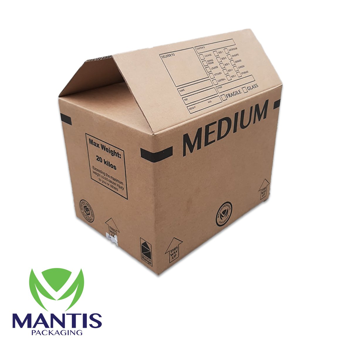 6. Moving Box Medium 18 x 13 x 13"