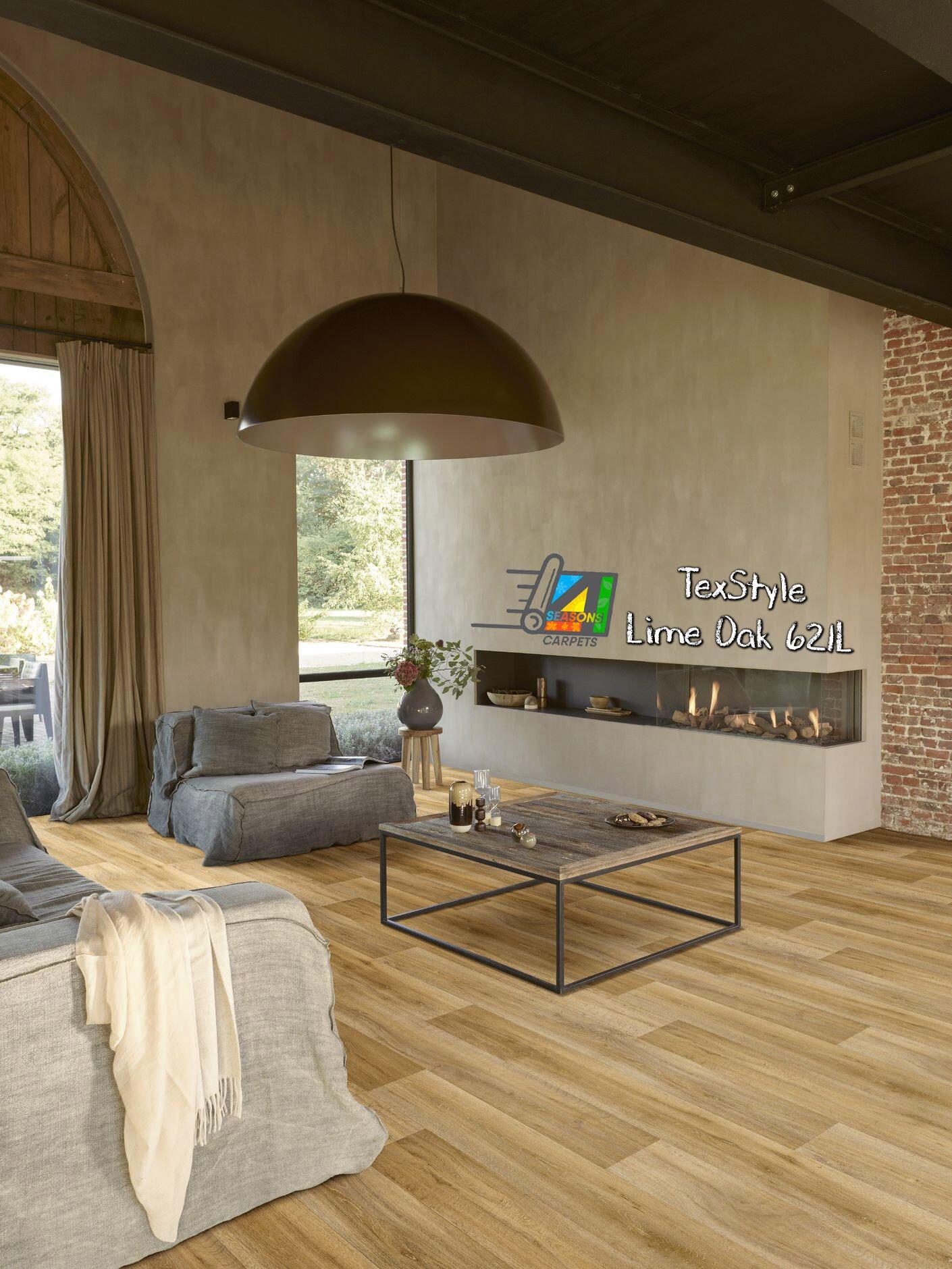 Texstyle Lime Oak 621L - 4m (13') Wide vinyl