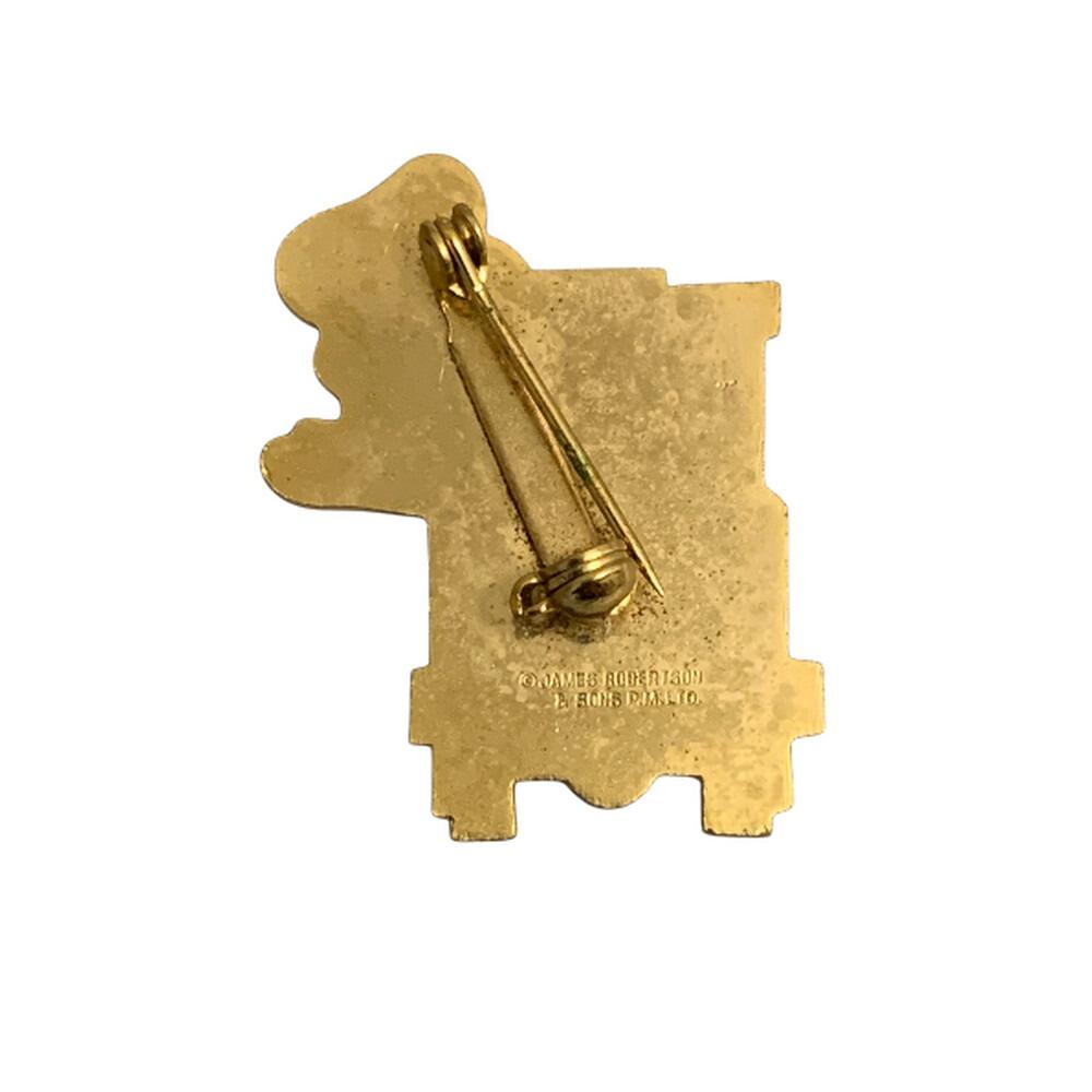 Robertsons 1980s Golly Train Engine Driver Pin Badge