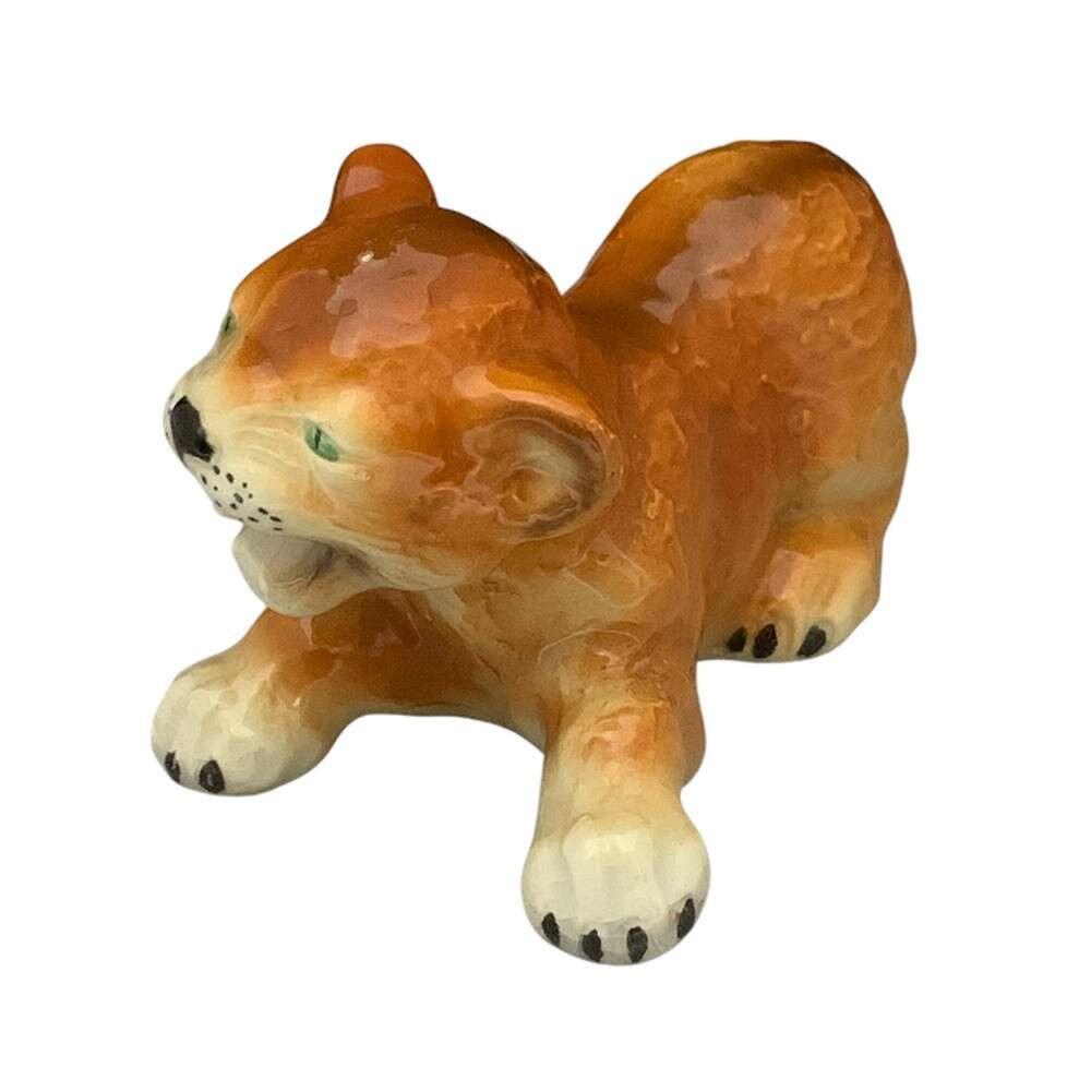 Goebel West Germany Porcelain Lion Cub Figurine