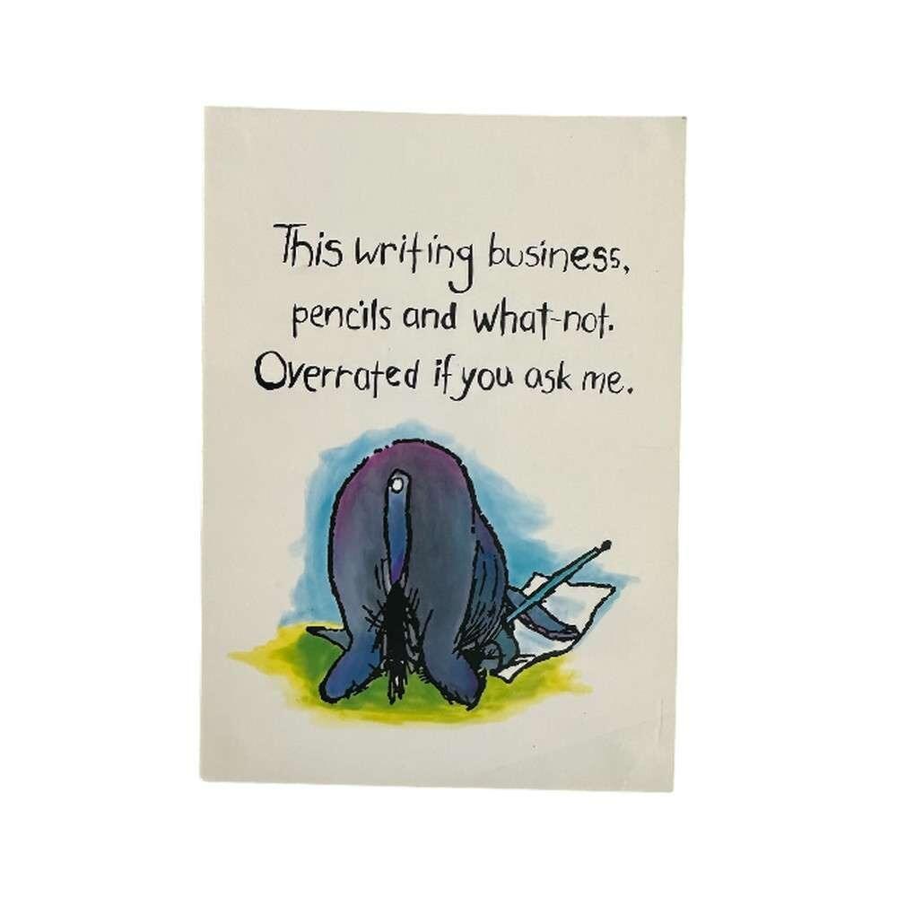 Disney Winnie The Pooh Eeyore Writing Postcard