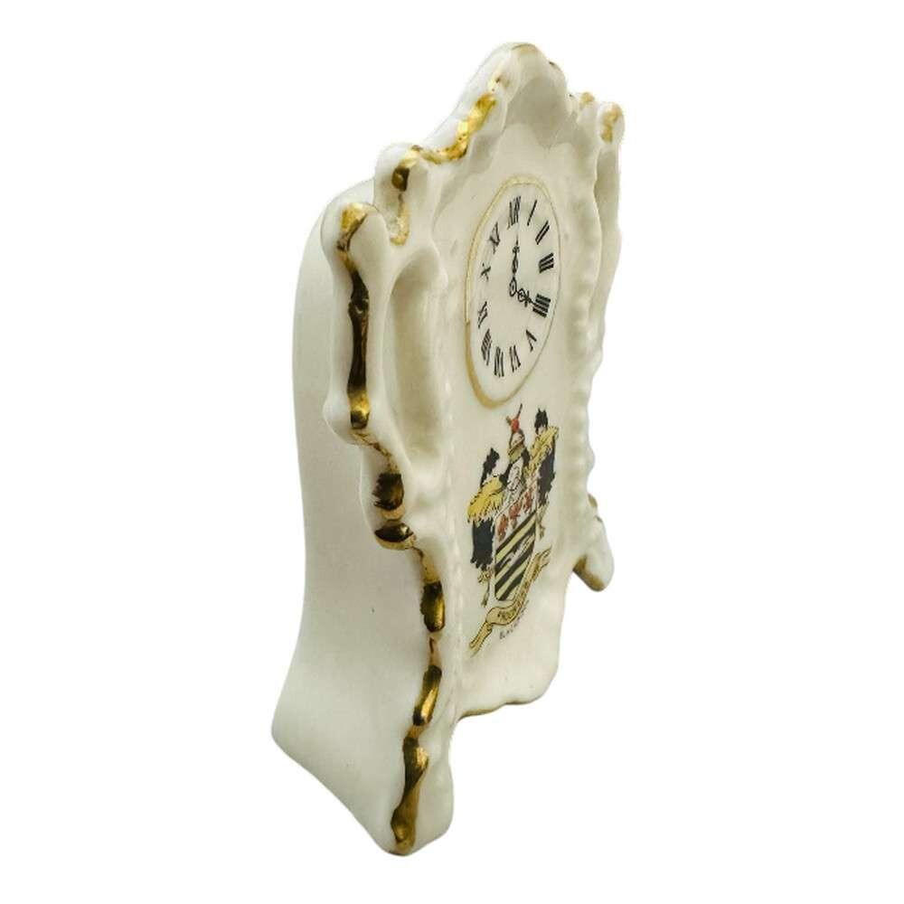 Crested China Model Clock Blackpool Crest