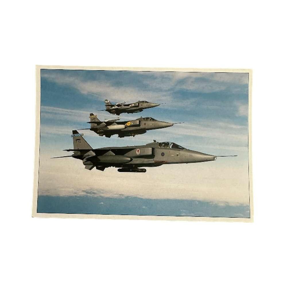 Royal Air Force Jaguar GR1Bs Fighter Jets Postcard