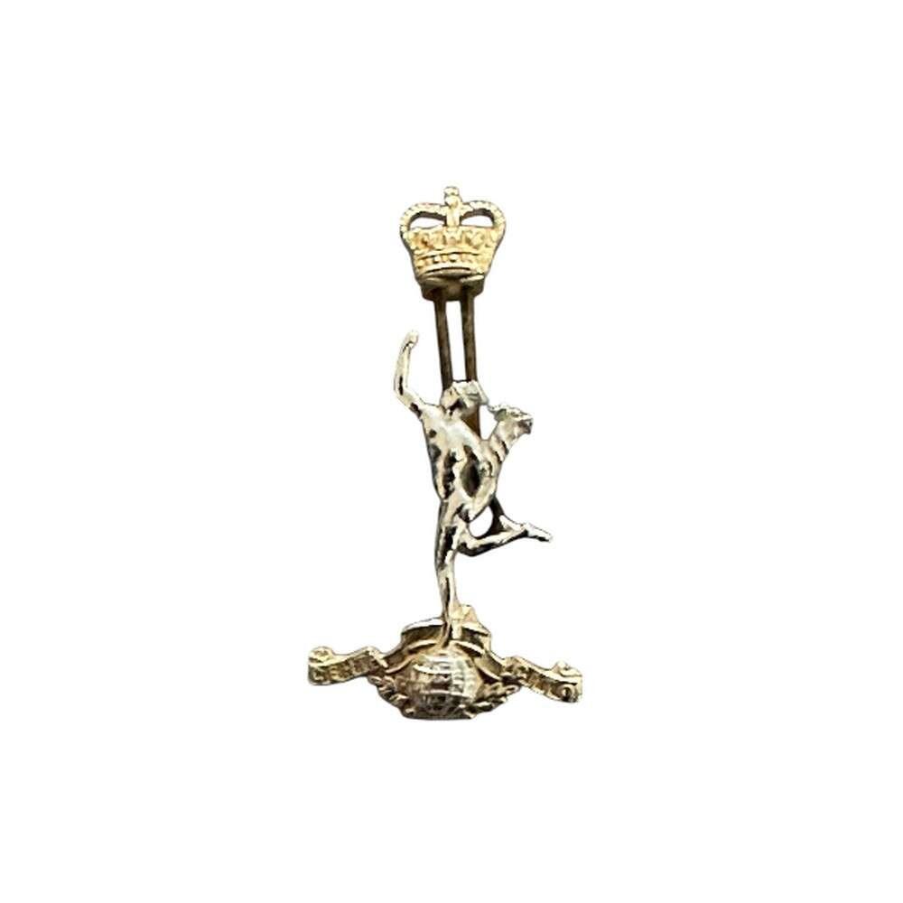 Royal Signals 2 Part with Queen Elizabeth's Crown Anodised Cap Badge