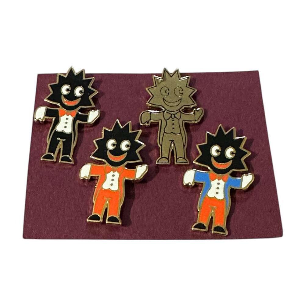 Limited Edition Golly Go Set Of 4 Standard Golly Pin Badges