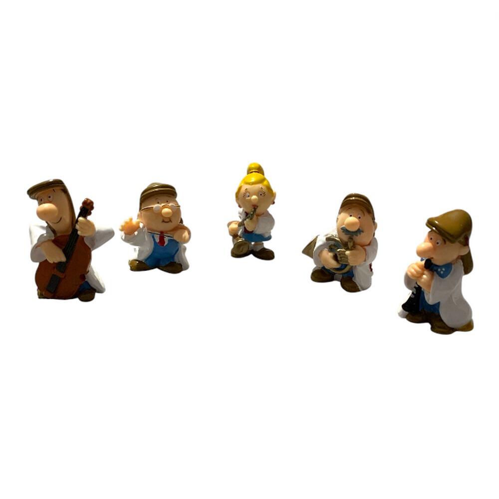 5 Tetley Tea Folk Music Stars Figurines