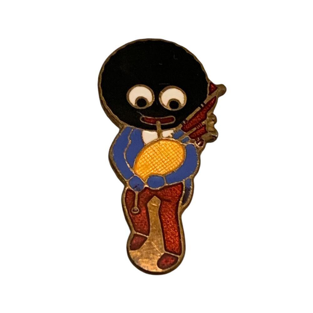 Robertsons Bagpiper Golly Pin Badge G S R.E.V. Gomm Frederick St B'Ham 1