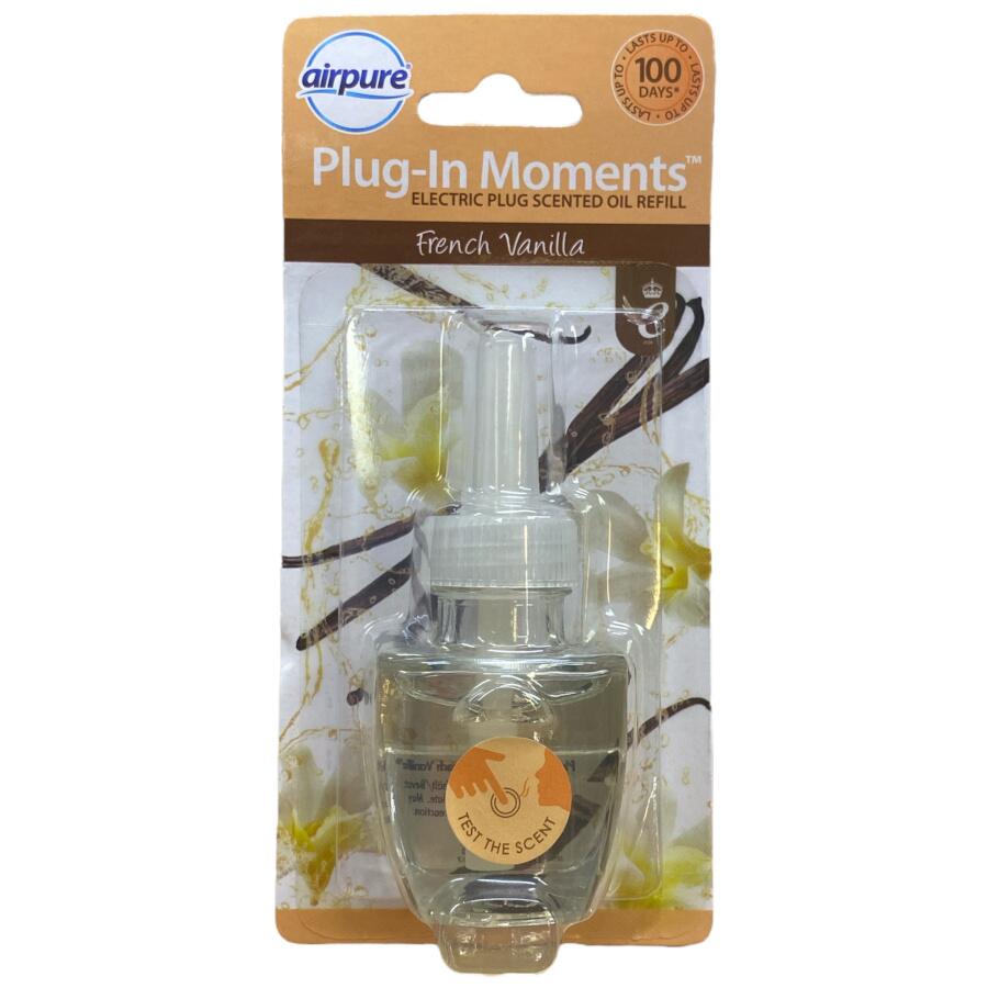 Airpure French Vanilla Plug-In Moments Electric Plug Scented Oil Refill ...