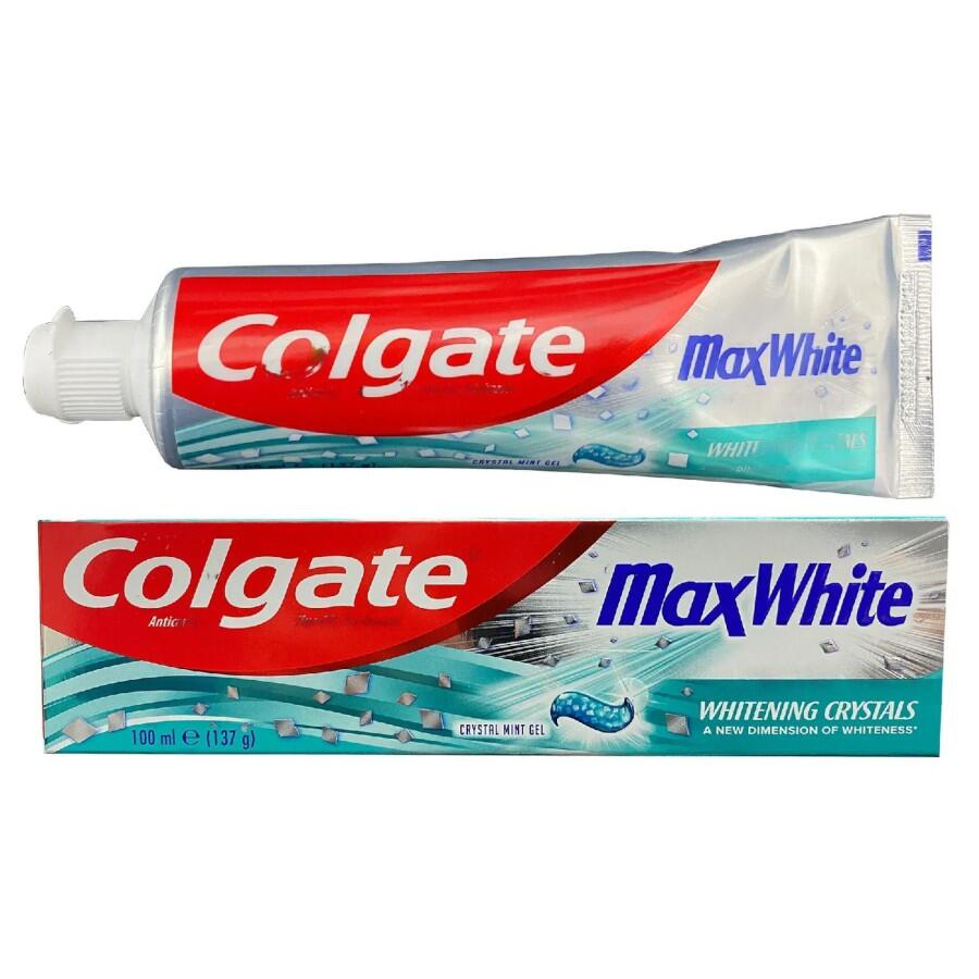 Colgate Max White Crystal Mint Gel With Whitening Crystals Toothpaste ...