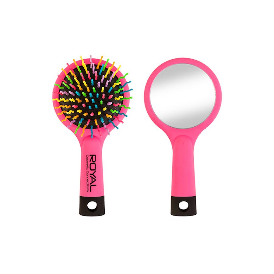 Royal Detangle Mini Brush with Mirror (12pcs)