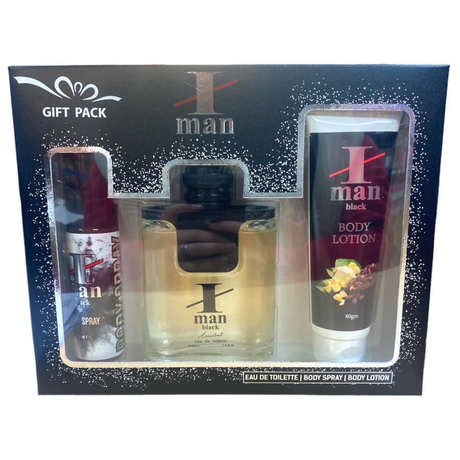 I Man Black (Mens 3pcs Gift Set) Ahsan