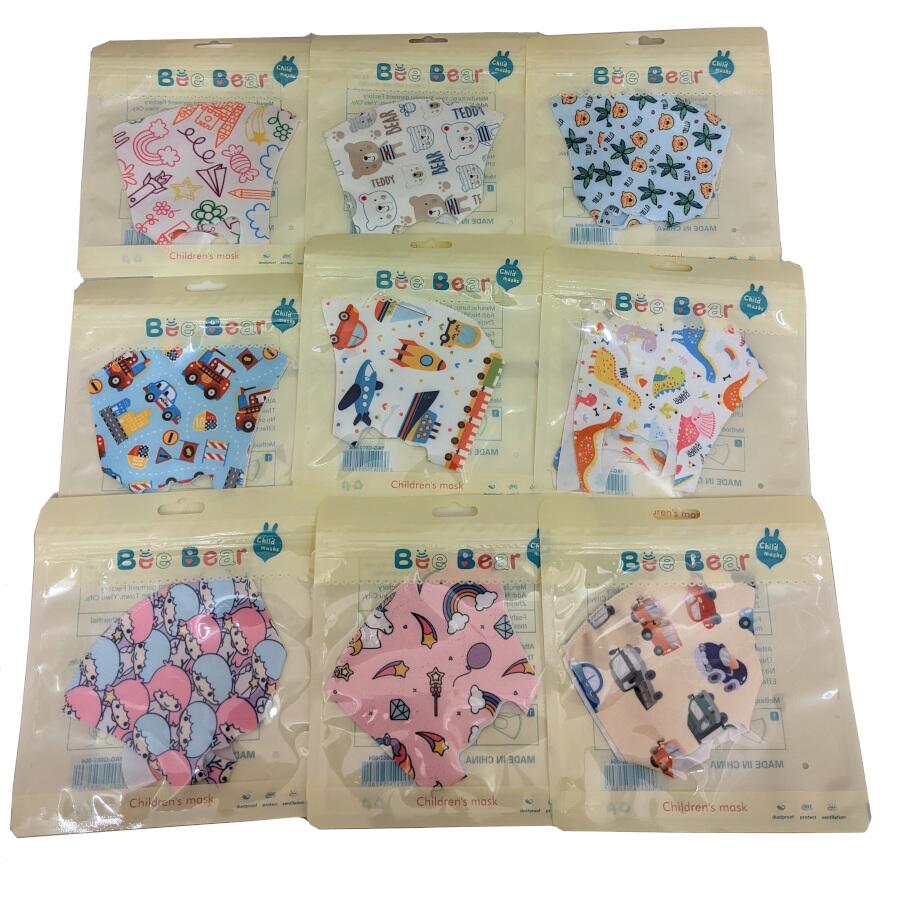 Bee Bear Face Mask For Kids - Assorted (20pcs) (Personal Protective ...
